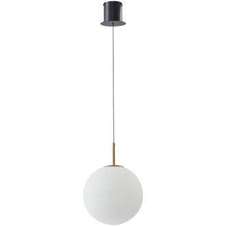 Lucande Lucande - led Suspension en verre Joran en verre pour salon & salle &agrave; manger