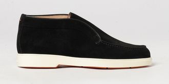 Santoni Chukka-Stiefeletten aus Veloursleder von mit runder Kappe und Gummisohle