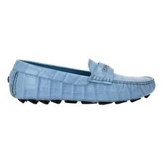 Philipp Plein Femme, Chaussures, Bleu, Taille: 36 EU Driver Cocco Moccasin