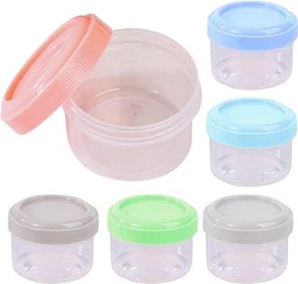 Generic R&eacute;cipient &agrave; vinaigrette | 6 pots &agrave; sauce avec couvercles | Petit r&eacute;cipient de rangement alimentaire | Accessoires de cuisine pour &eacute;pices, sauces, noix