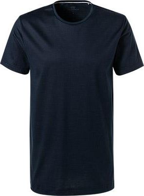 CALIDA Herren T-Shirt blau Baumwolle unifarben