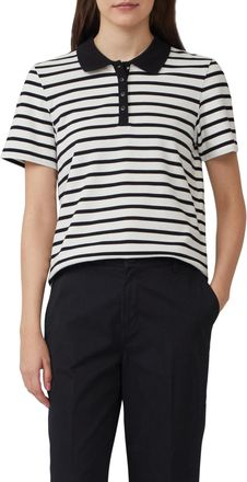 s.Oliver Verkürztes Poloshirt aus Baumwollpiqué