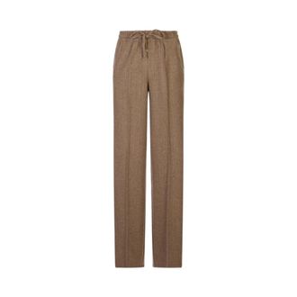 Kiton Femme, Pantalons, Brun, Taille: 38 FR Pantalon Droit