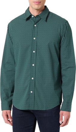 GANT Herren REG Micro Print Shirt Hemd, Gr&uuml;n, 3XL