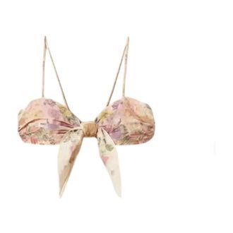 Twinset Femme, Tops, Multicolore, Taille: 38 FR Bralette en lin imprim&eacute;