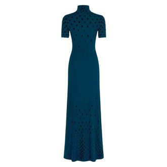 Paco Rabanne Femme, Robes, Bleu, Taille: 38 FR Robe Longue