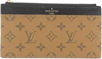 Louis Vuitton unisex, Pre-owned, Brun, Taille: ONE Size Portefeuille en toile Pre-owned