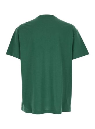Polo Ralph Lauren Mens Green Cotton Crewneck T-Shirt With Logo T-Shirts And Polos
