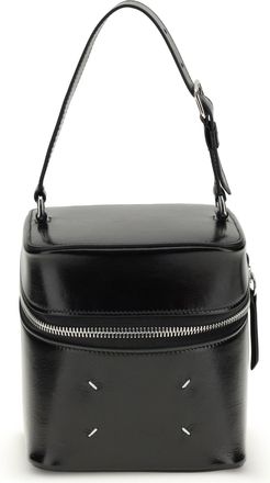 Maison Margiela Womens Bucket Bag Big Cube Black Calf Leather Shoulder