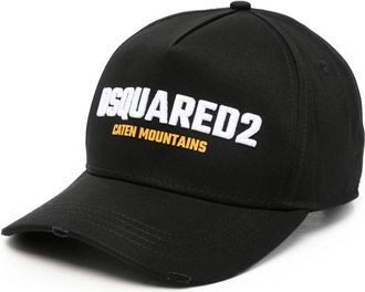 Dsquared2 Distressed Embroidered Baseball Cap