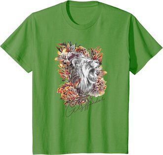 Harry Potter Gryffindor Floral Lion Mascot T-Shirt