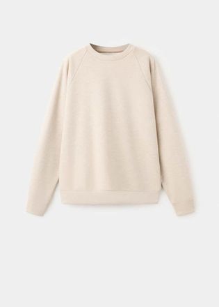 Mango Sweat effet gratt&eacute; beige - Homme - XXL - MANGO MAN