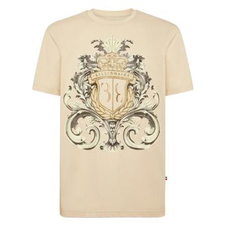 Billionaire Boys Club Homme, Tops, Beige, Taille: L T-Shirt Col Rond Baroque