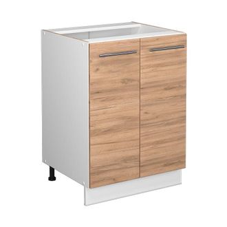 Vicco Meuble bas de cuisine Fame-Line, Chêne de force doré, 60 cm sans plan de travail Vicco