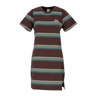 HUF Gestreiftes Strickkleid Braun - - Dresses - Damen - Mehrfarbig - XS