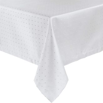 Curt Bauer Tischdecke Petito fleckabweisend wei&szlig; Gr&ouml;&szlig;e 130x250 cm