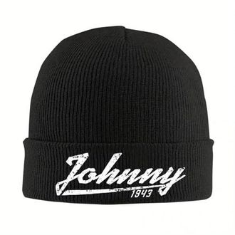 Generic Casquettes de Baseball masculines Hommes, Johnny Hallyday Rocker Hommage &agrave; Bonnet tricot&eacute; Bonnet Chapeau Automne Hiver Casquette Hip hop Chaude Casque