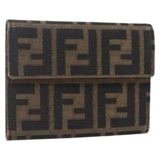Fendi Pre-owned Canvas Geldb&ouml;rse - - Pre-owned - Damen - Braun - ONE SIZE
