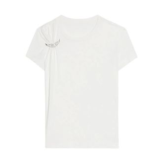 Zadig&Voltaire Femme, Tops, Blanc, Taille: 38 FR Suzan T-Shirt