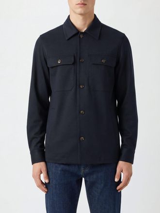 Eleventy Hemdjacke aus Wollmischung mit aufgesetzten Taschen