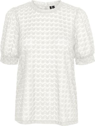 Vero Moda VMBECCA LACE SS O-Neck TOP JRS GA NOOS