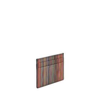 Paul Smith Porte-Cartes Signature Stripe en cuir