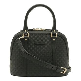 Gucci Pre-owned Micro Guccissima Leder 2way Bag - - Pre-owned - Damen - Schwarzk - ONE SIZE