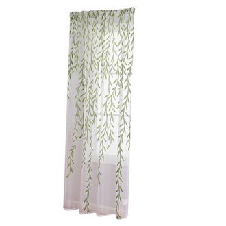 Cabilock Fenstervorhang Polyestermaterial Sichtschutzvorhang Wohnzimmer Schlafzimmer Transparent Leichter Moderner Vorhang Mit Korbmuster