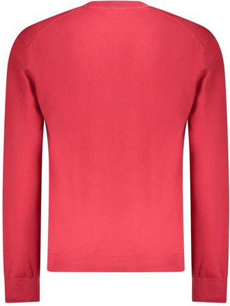 Napapijri Logo-Embroidered Cotton Sweatshirt - Red