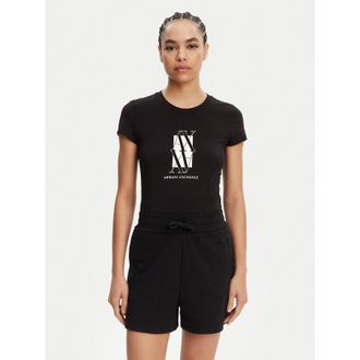 A|X Armani Exchange T-Shirt XW000511 AF11929 UC001 Schwarz Slim Fit