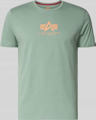 Alpha Industries T-Shirt mit Logo und Rundhalsausschnitt