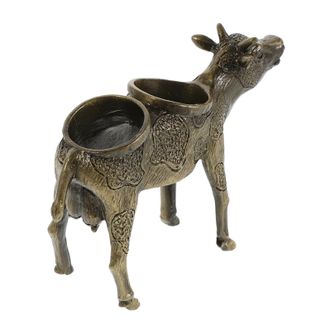 Valiclud SEWACC Flaschenverschlusshalter aus Zinklegierung Kuhform Kompakter Weinverschluss Organizer f&uuml;r Tisch und Theke Dekorativer Flaschenstopperst&auml;nder f&uuml;