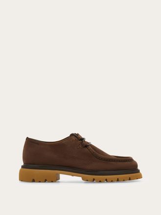 Ferragamo Herren Derby-Schuh Braun Gr&ouml;&szlig;e 40.5