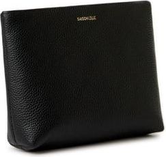 Saison 1865 Lederclutch - Schwarz