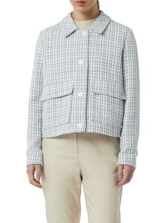 Comma Kurzjacke aus Tweed, in verk&uuml;rzter Form