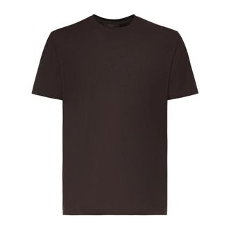 Zanone Crewneck T-Shirt - - Tops - Herren - Braun - 2XL