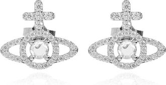 Vivienne Westwood Femme, Accessoires, Gris, Taille: ONE Size Olympia CZ Earrings