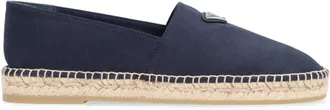 Prada Mens Blue Canvas Espadrilles Cotton Flat Shoes
