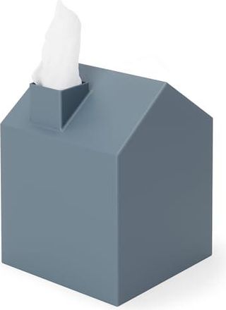 Umbra Kosmetikt&uuml;cherbox - Moderner und Dekorativer Taschentuchspender f&uuml;r Badezimmer, B&uuml;ro, Schlafzimmer und Mehr, Schieferblau, 13x17x13 cm