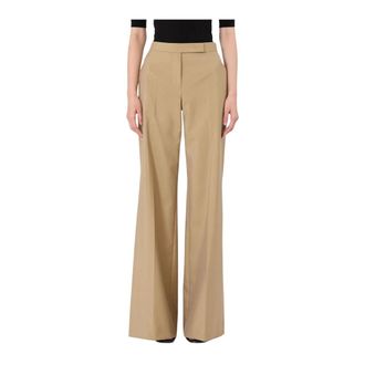 Max Mara Femme, Pantalons, Brun, Taille: 36 FR Wide Pantalons