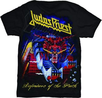 Collectors Mine Herren T-Shirt Judas Priest-Defender of Faith, Gr. 48 (M), Schwarz (Schwarz)