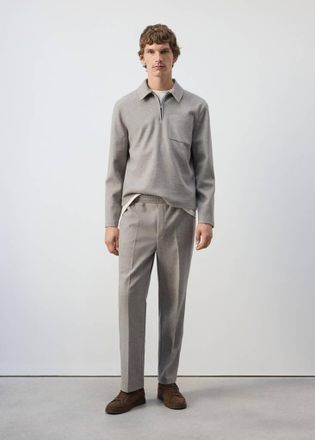 Mango JOGGER REGULAR FIT UNI gris clair/pastel - Homme - XXL - MANGO MAN