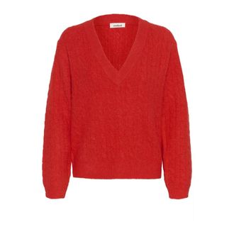 Soaked In Luxury Damen, Strickwaren, Rot, SGr&ouml;&szlig;e