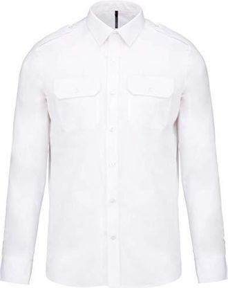 Kariban Chemise Pilote Manches Longues Homme - Sky Blue, L, Homme