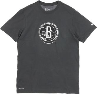 Nike Brooklyn Nets Logo T-Shirt - - Sport - Herren - Grau - XL