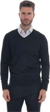 Hindustrie Herren, Strickwaren, Blau, MGröße