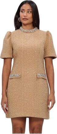 Lina Locchi Damen, Kleider, Beige, XLGr&ouml;&szlig;e