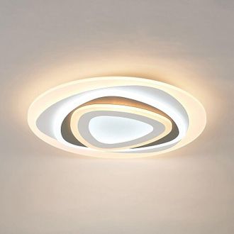 Lindby Led Deckenleuchte Rebeka aus Metall dimmbar mit Fernbedienung f&uuml;r Wohnzimmer & Esszimmer von Lindby