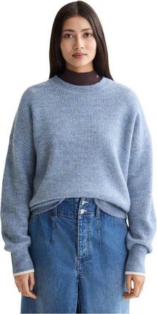 Scotch & Soda Damen Fuzzy Crewneck Pullover, Faded Denim Melange U979, S EU