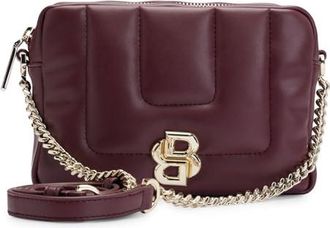 BOSS B_Icon Crossbody, Bandoulière Femme, Dark Red